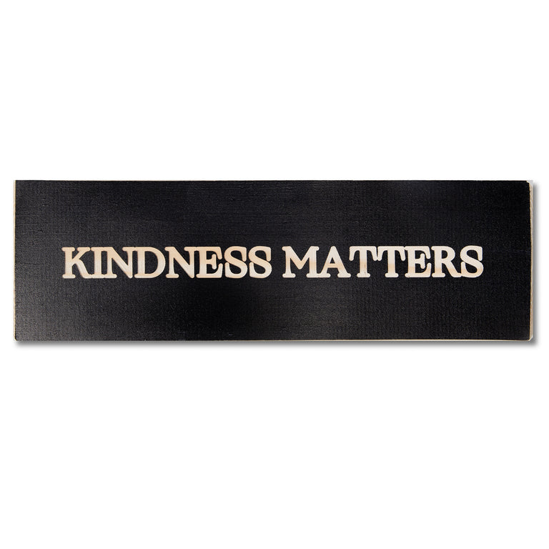 Kindness Matters Wall Sign - Ethical, Handcrafted Decor – Recognised