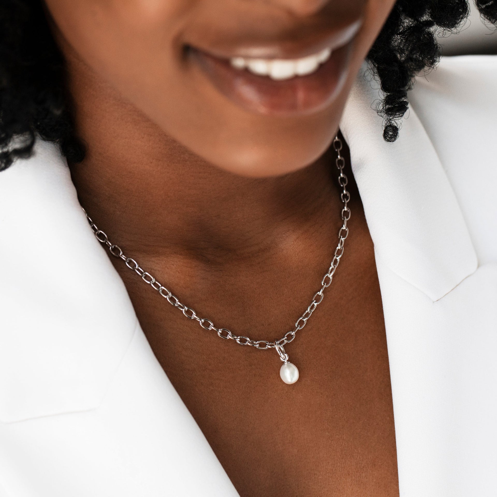 Freedom Pearl Popon® Charm Silver | Recognised