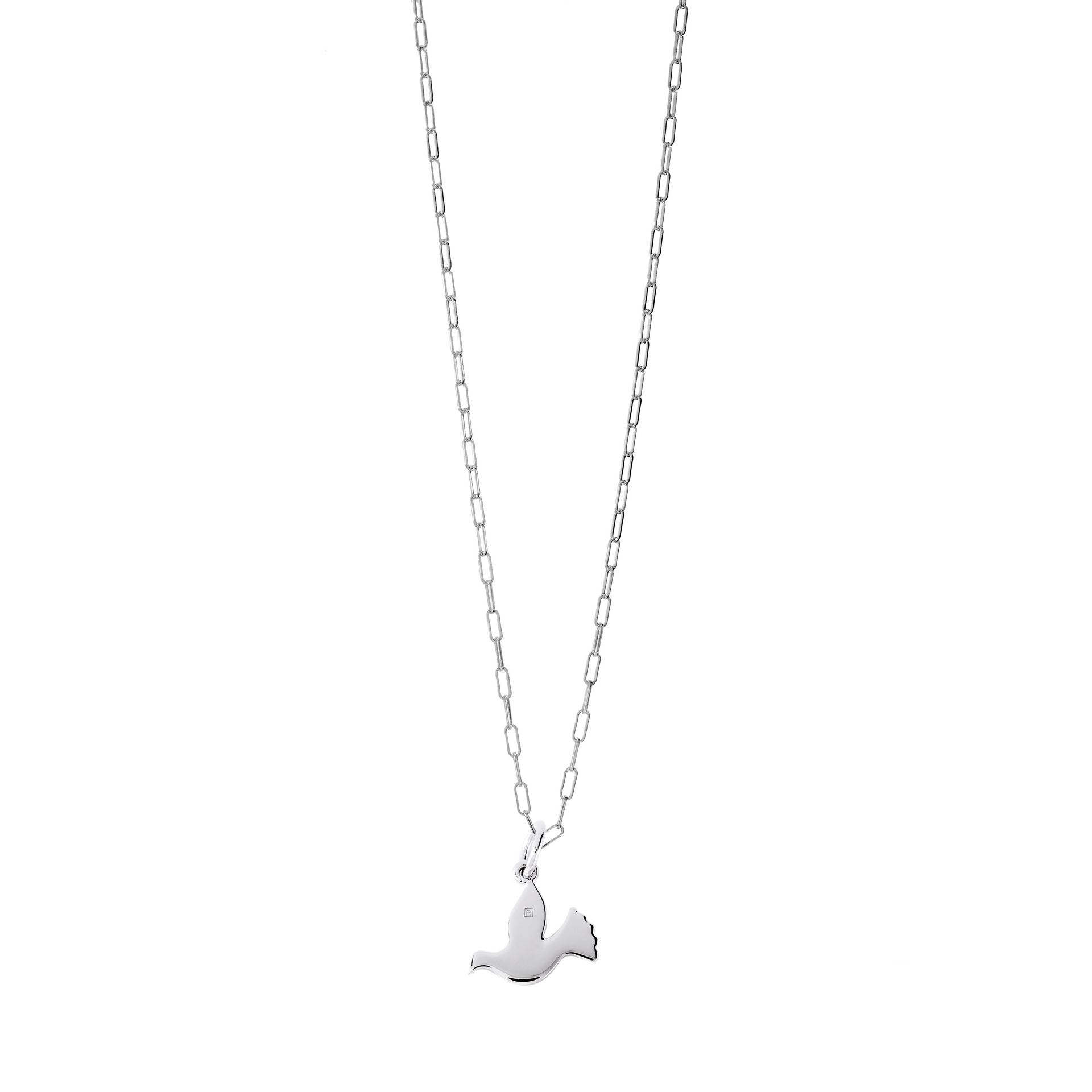 Silver Paperclip Chain and Silver Dove Popon Set – Recognised