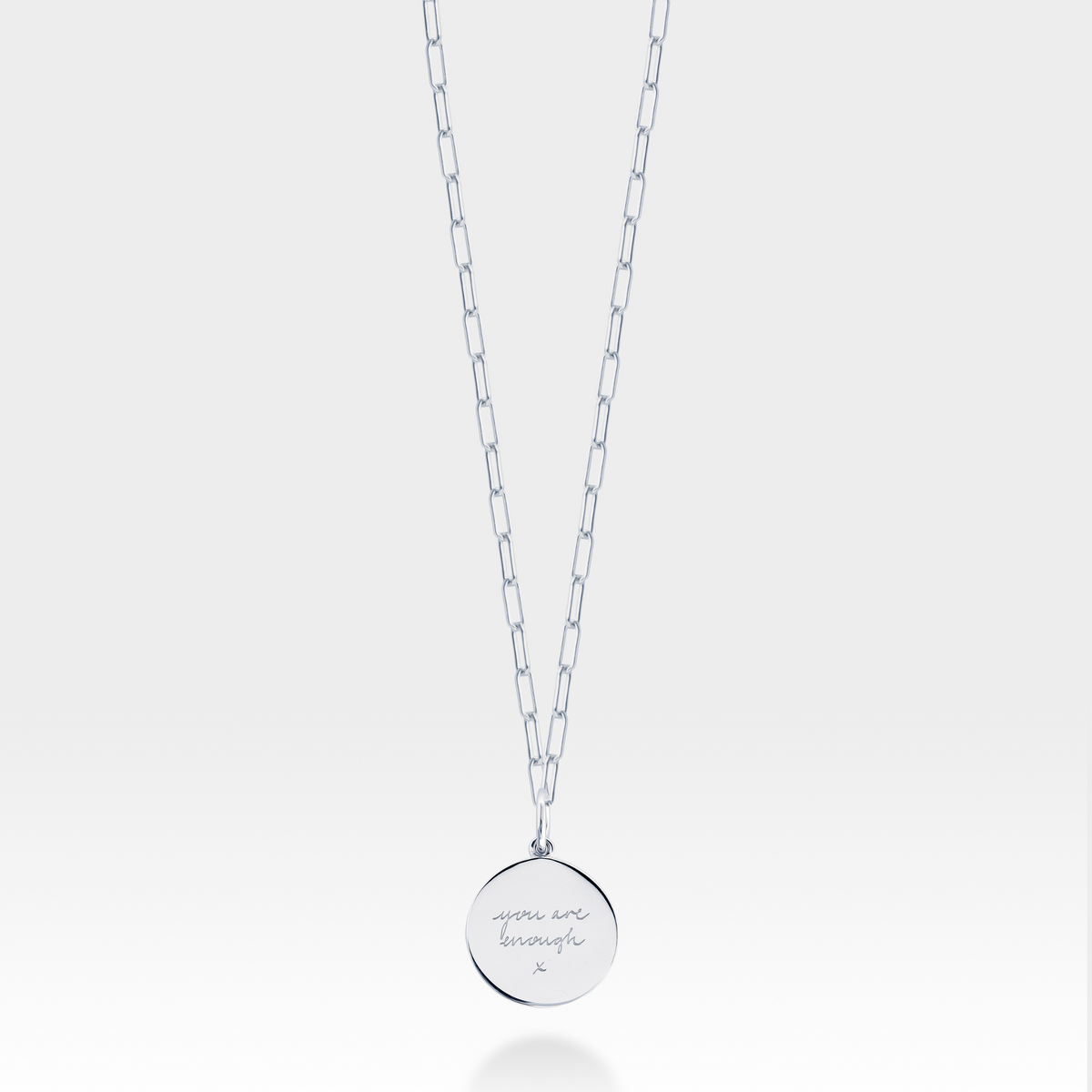 Silver Smooth 'You Are Enough' Popon® – Empowering Fine Jewellery ...