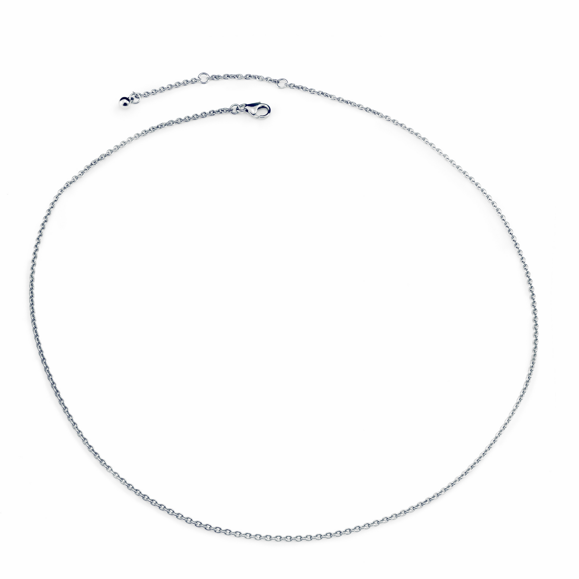 Silver Thick Cable Chain and Silver Smooth Pebble Popon Set – Recognised