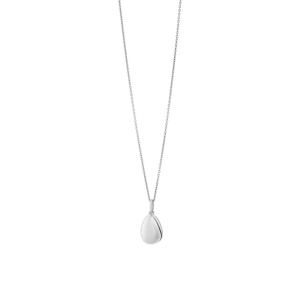 Silver Thick Cable Chain and Silver Smooth Pebble Popon Set – Recognised